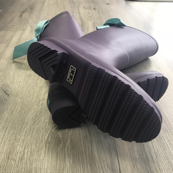 Lemon | Shoes | Berry Lemon Winter Boots Ribbon Tall Rain Boot | Poshmark